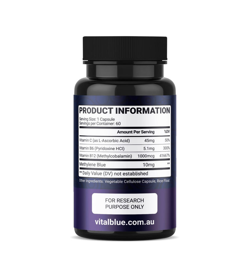 Vital Blue Methylene Blue 10mg Encapsulated Format – VitalBlue